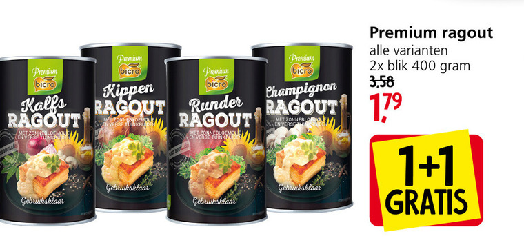 Bicro ragout folder aanbieding bij Jan Linders - details