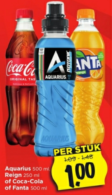 Coca-Cola frisdrank, cola folder aanbieding bij Vomar - details