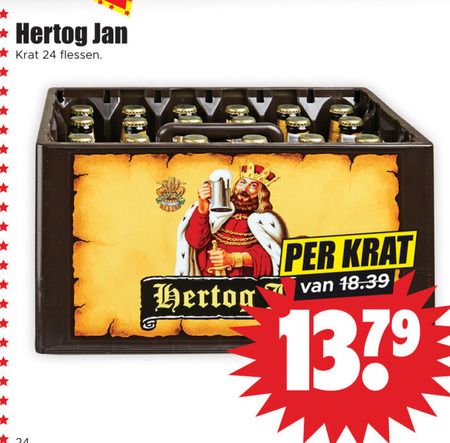 Hertog Jan krat bier folder aanbieding bij Dirk - details
