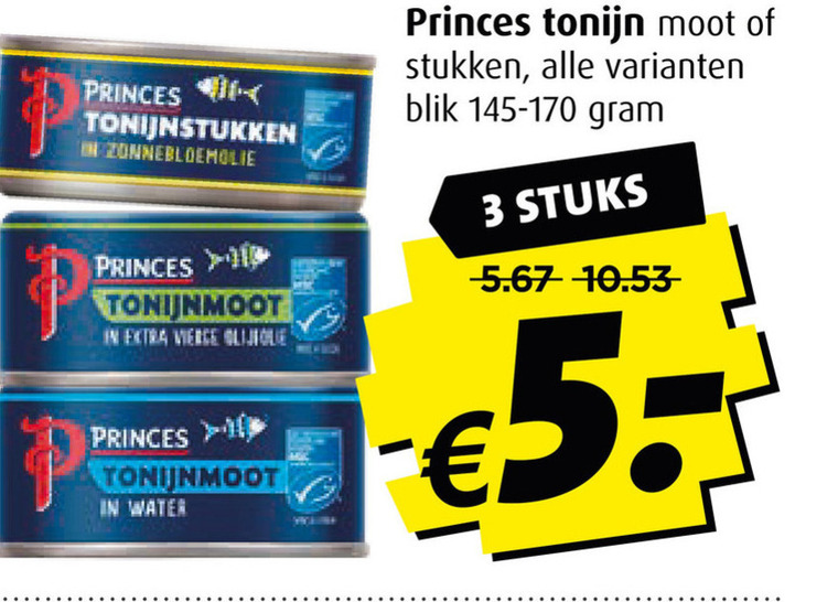 Princes tonijn in blik folder aanbieding bij Boni - details