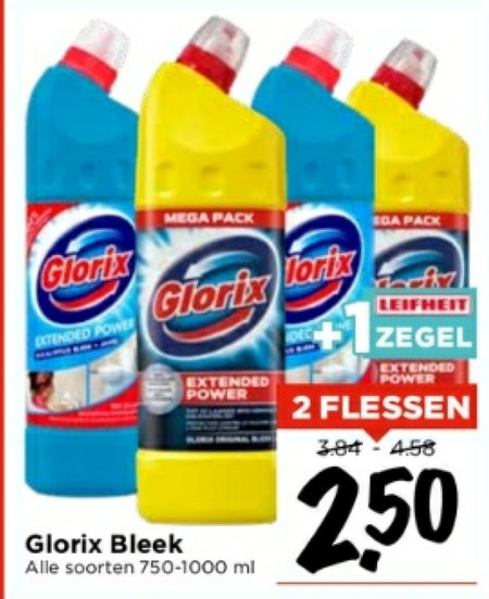 Glorix bleekmiddel folder aanbieding bij Vomar - details