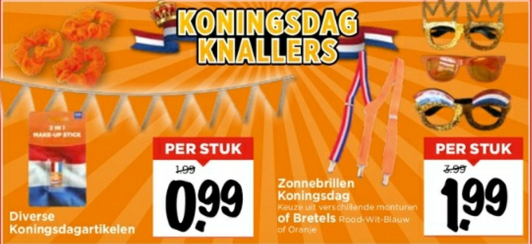 koningsdag folder aanbieding bij Vomar - details