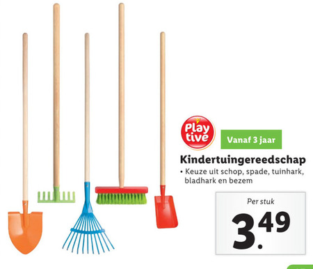 kindertuingereedschap folder aanbieding bij Lidl - details