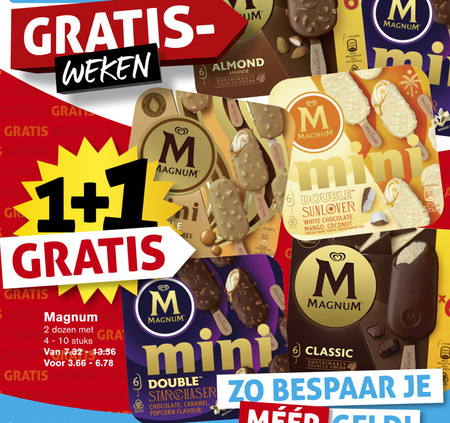 Magnum ijslollies folder aanbieding bij Hoogvliet - details