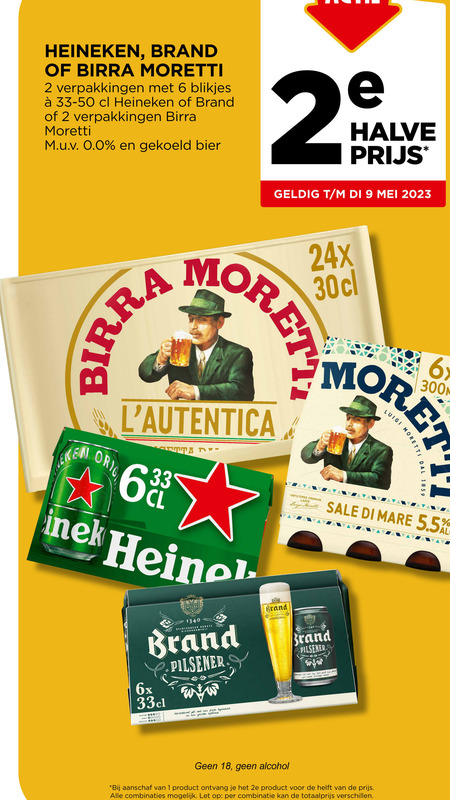 Brand krat bier, blikje bier folder aanbieding bij Jumbo - details