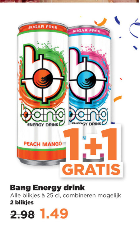 energiedrank folder aanbieding bij Plus - details