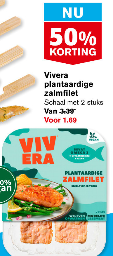 Vivera vegetarisch folder aanbieding bij Hoogvliet - details