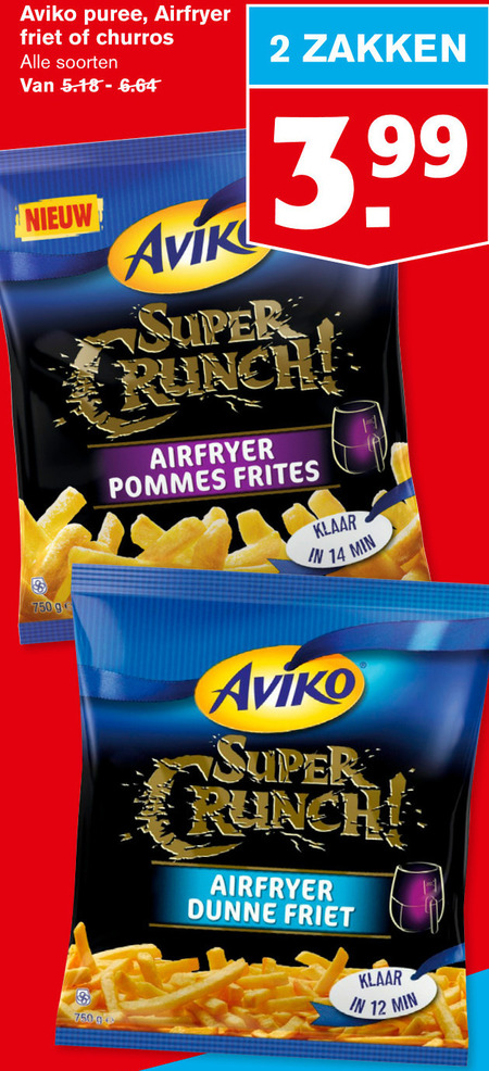 Aviko patat folder aanbieding bij Hoogvliet - details