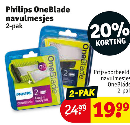 Philips scheermesjes folder aanbieding bij Kruidvat - details