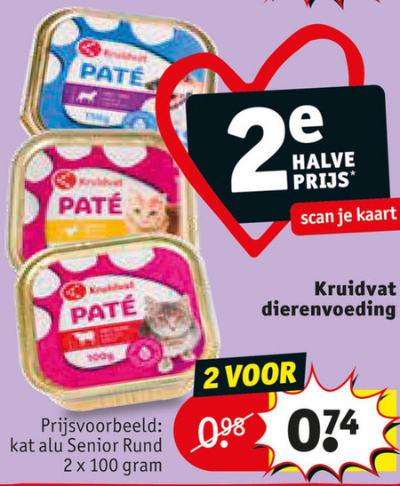 Kruidvat Huismerk kattenvoer, hondenvoer folder aanbieding bij Kruidvat ...