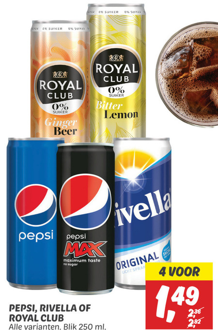 Rivella frisdrank, cola folder aanbieding bij Dekamarkt - details