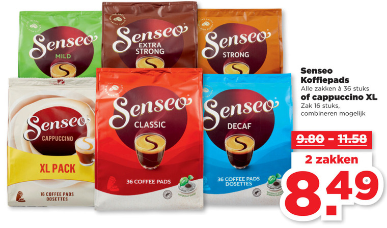 Douwe Egberts Senseo koffiepad folder aanbieding bij Plus Vandaag - details