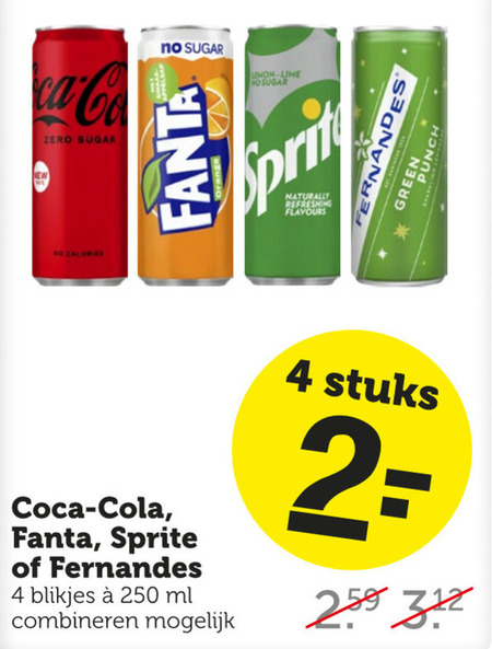 Coca-Cola frisdrank, cola folder aanbieding bij Coop - details