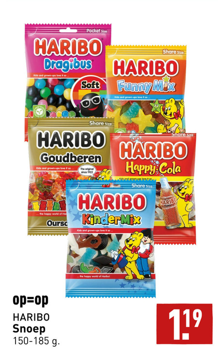 Haribo snoep folder aanbieding bij Aldi - details