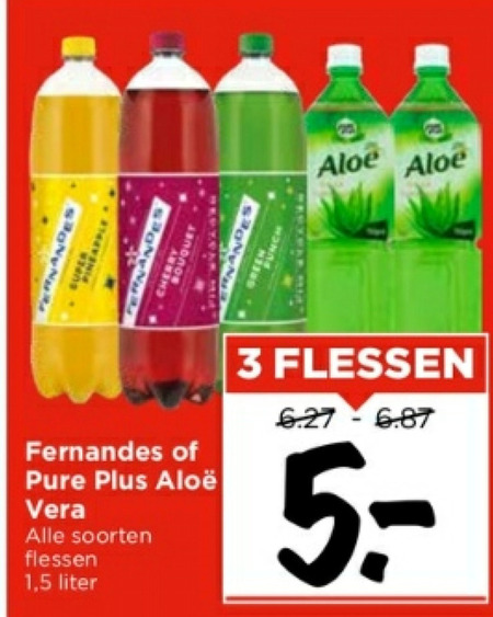 Fernandes frisdrank folder aanbieding bij Vomar - details