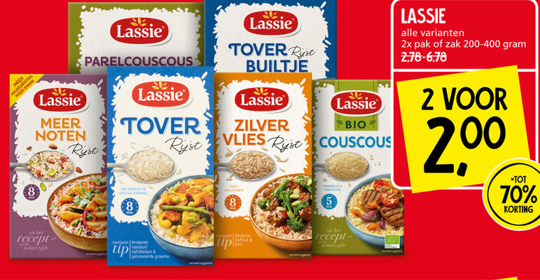 Lassie rijst folder aanbieding bij Jan Linders - details