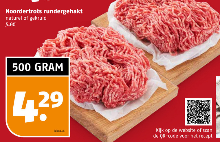 rundergehakt folder aanbieding bij Poiesz - details