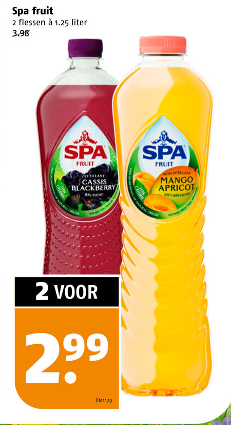Spa en Fruit fruitdrank folder aanbieding bij Poiesz - details
