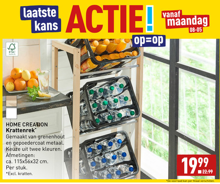 krattenrek folder aanbieding bij Aldi - details