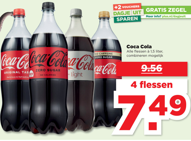 Coca-Cola cola folder aanbieding bij Plus - details