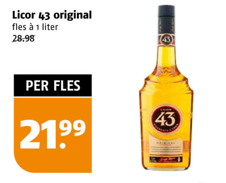Licor 43 likeur folder aanbieding bij Poiesz - details