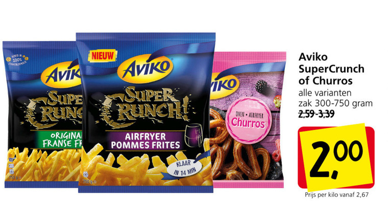 Aviko patat folder aanbieding bij Jan Linders - details