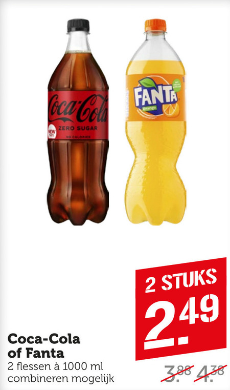Fanta cola, frisdrank folder aanbieding bij Coop - details