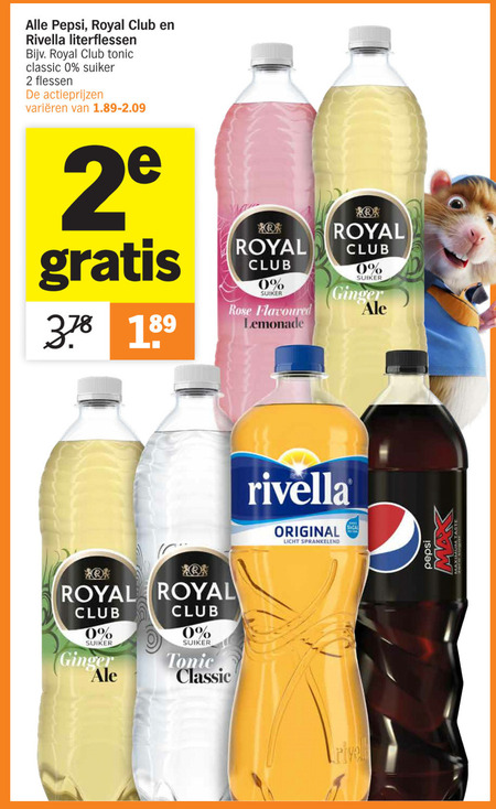 Royal Club cola, frisdrank folder aanbieding bij Albert Heijn - details