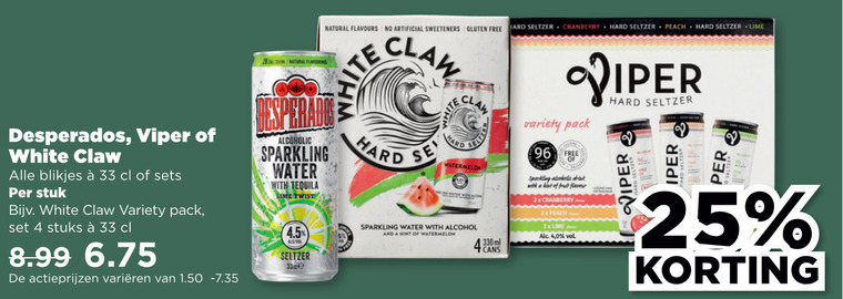 Viper hard seltzer, speciaalbier folder aanbieding bij Plus Vandaag ...