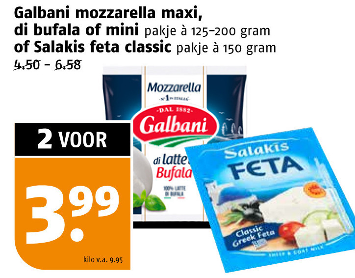 feta, mozzarella folder aanbieding bij Poiesz - details