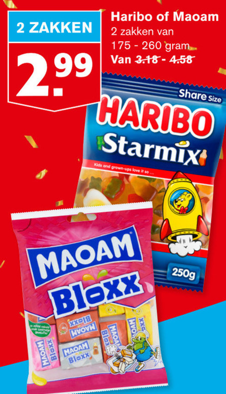 Maoam snoep folder aanbieding bij Hoogvliet - details
