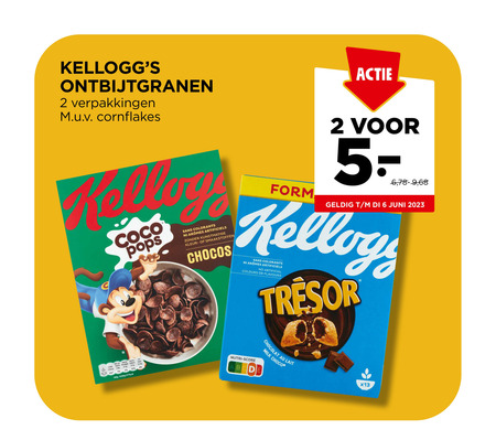 Kellogs cereals folder aanbieding bij Jumbo - details