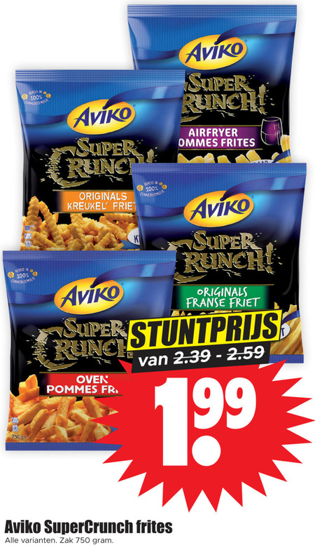 Aviko patat folder aanbieding bij Dirk - details