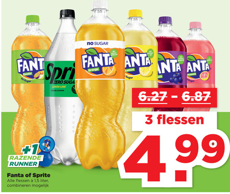Fanta frisdrank folder aanbieding bij Plus - details