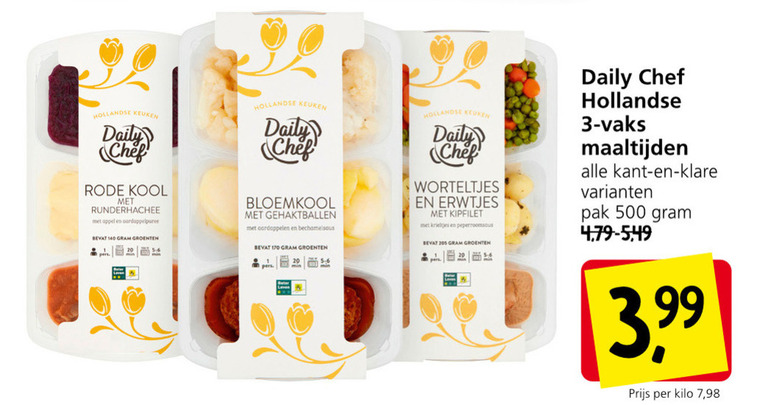 Daily Chef hollandse kant en klaar maaltijd folder aanbieding bij Jan ...