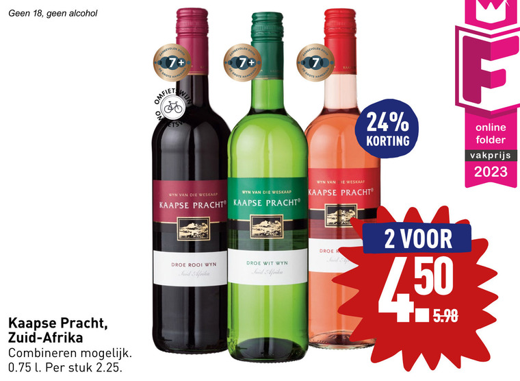 rode wijn, rose folder aanbieding bij Aldi - details