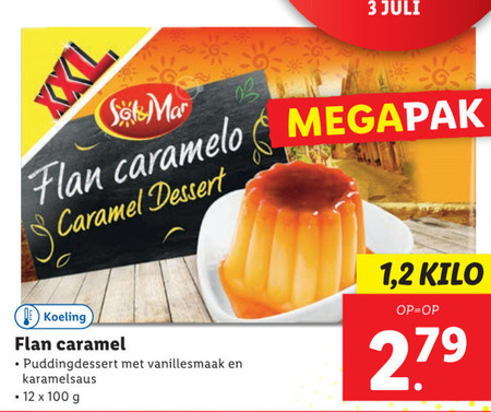 pudding folder aanbieding bij Lidl - details