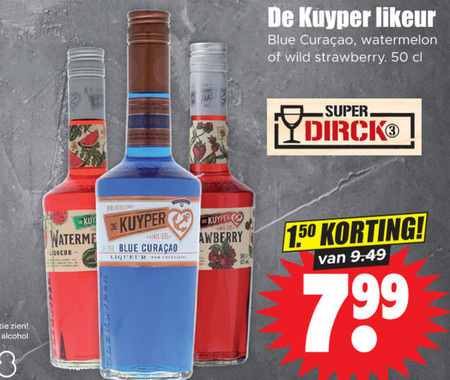 De Kuyper likeur folder aanbieding bij Dirk - details