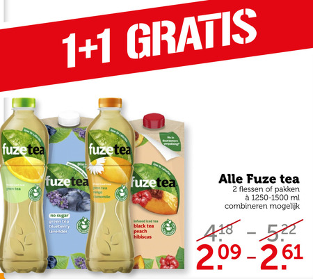 Fuze Tea ice tea folder aanbieding bij Coop - details
