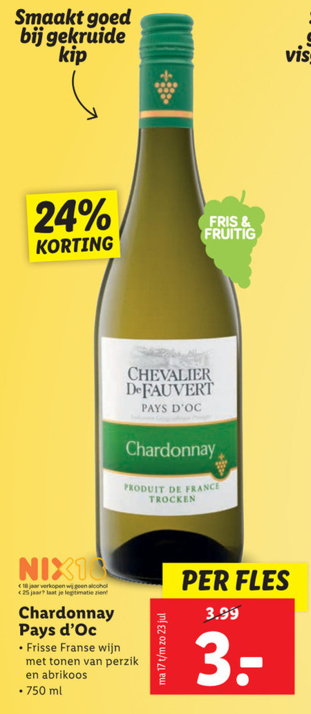 witte wijn folder aanbieding bij Lidl - details