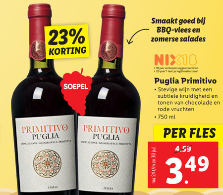 rode wijn folder aanbieding bij Lidl - details