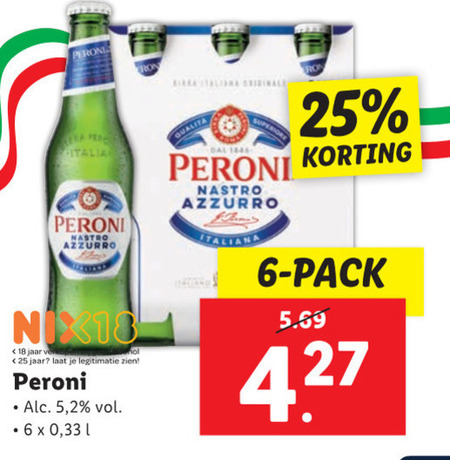Peroni speciaalbier folder aanbieding bij Lidl - details
