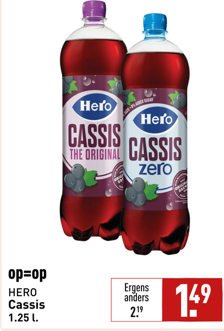 Hero frisdrank folder aanbieding bij Aldi - details