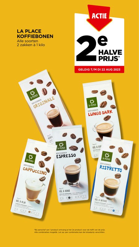 La Place koffiebonen folder aanbieding bij Jumbo - details