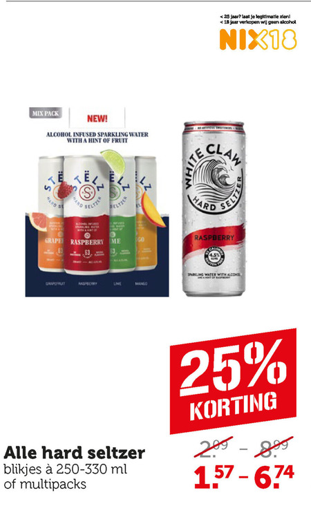 hard seltzer folder aanbieding bij Coop - details