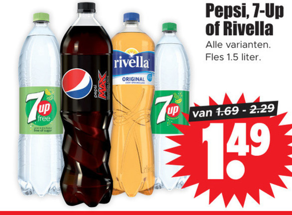 Rivella cola, frisdrank folder aanbieding bij Dirk - details