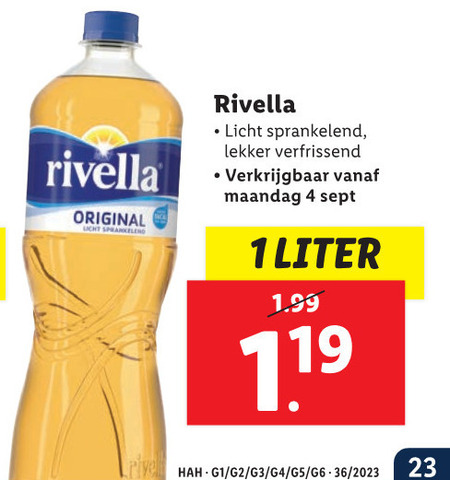 Rivella frisdrank folder aanbieding bij Lidl - details