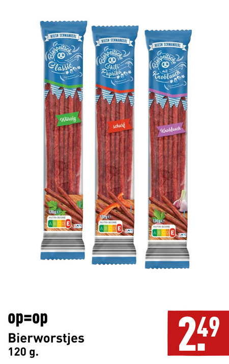 bierworstjes folder aanbieding bij Aldi - details