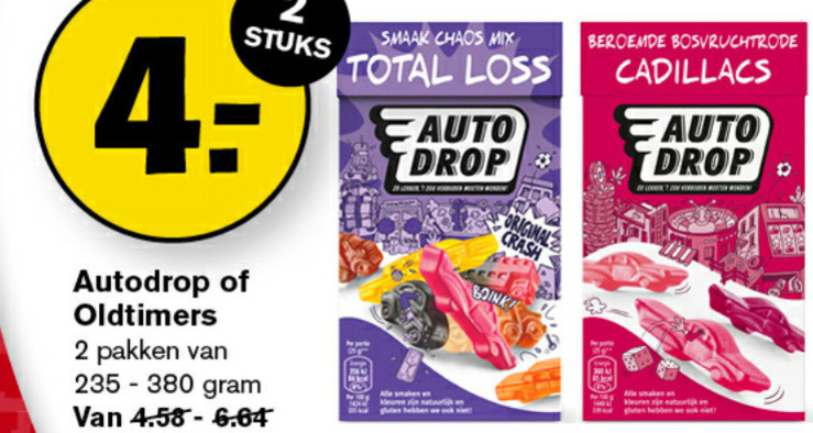 Autodrop drop, snoep folder aanbieding bij Hoogvliet - details
