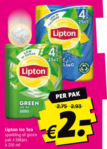 Lipton ice tea folder aanbieding bij Boni - details
